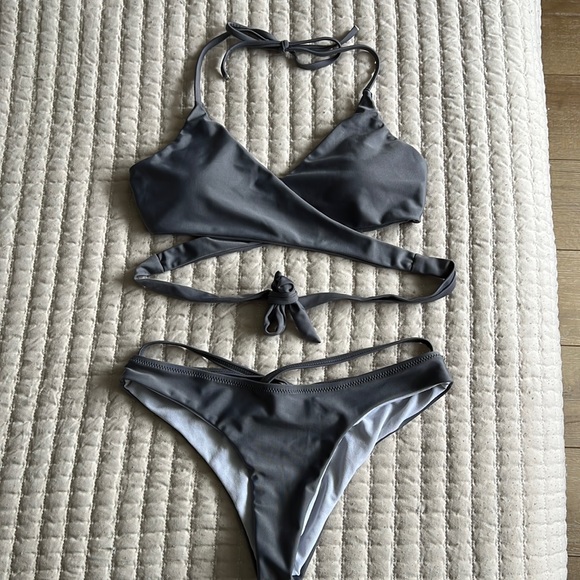 Swim | Gray Bikini | Poshmark